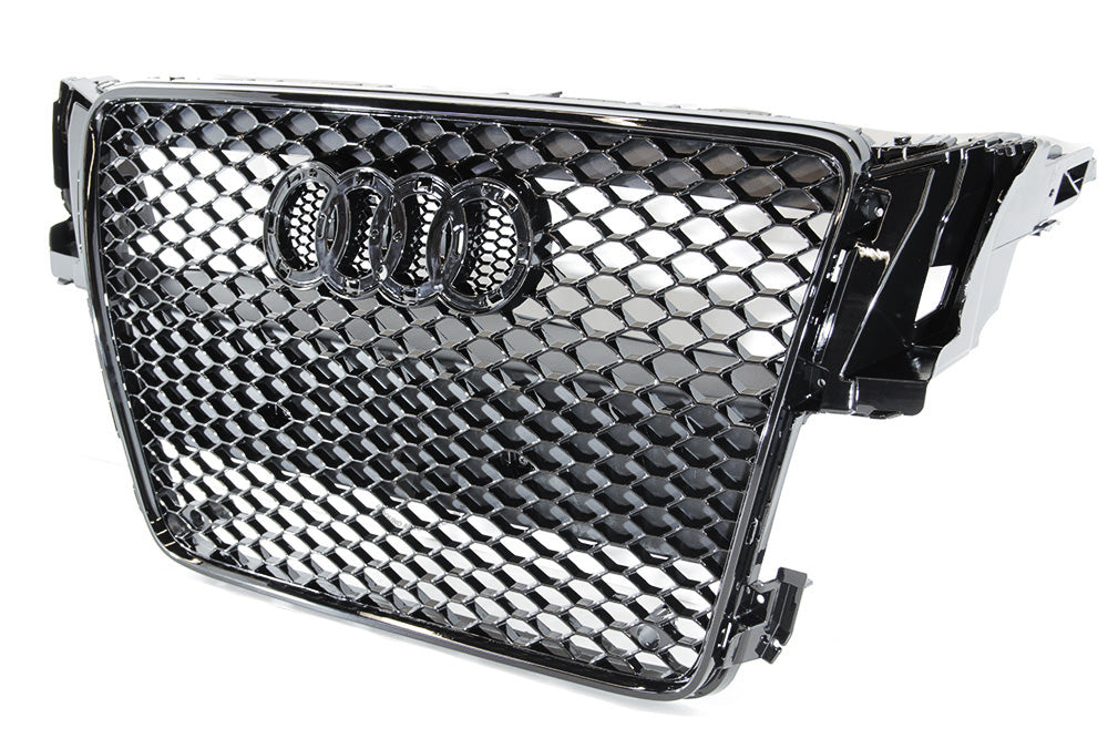 08-12 AUDI A5 S5 B8 | RS STYLE FRONT HONEYCOMB GRILL @ iGround Canada