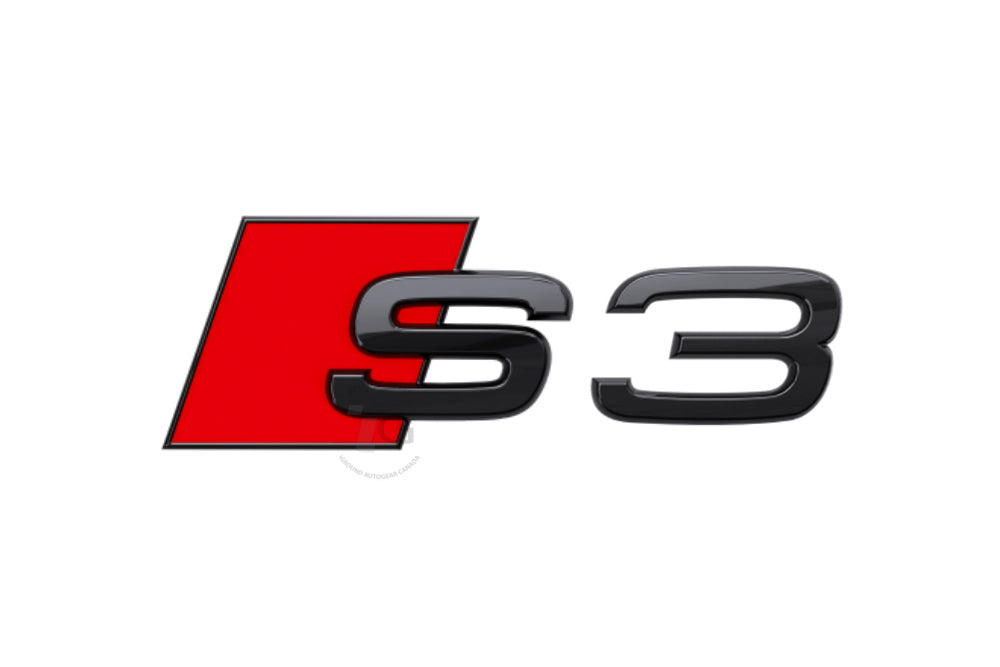 AUDI S3 TRUNK EMBLEM - BLACK @ iGround Canada