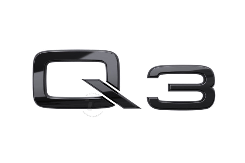 AUDI Q3 TRUNK EMBLEM - BLACK @ iGround Canada